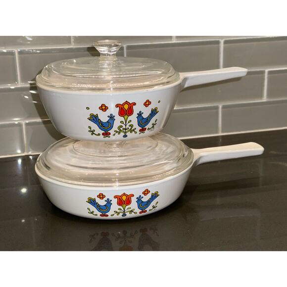 Corningware | Kitchen | Vintage Corningware Country Festival Skillet ...